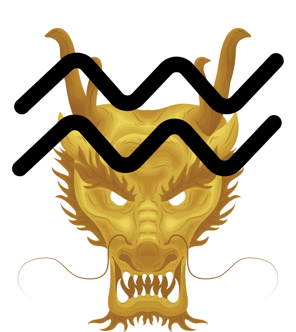 Aquarius Dragon: A Celestial Fusion of Independence and Charisma - Zodiac Fusion