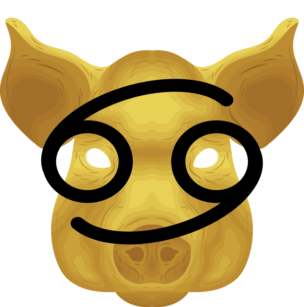Cancer Pig: The Benevolent Nurturer - Zodiac Fusion