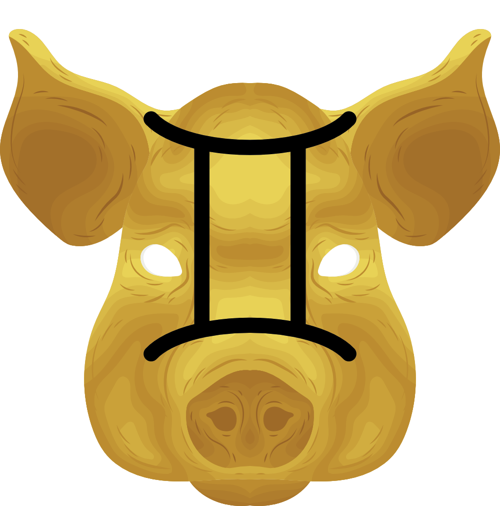 Gemini Pig: The Compassionate Communicator - Zodiac Fusion