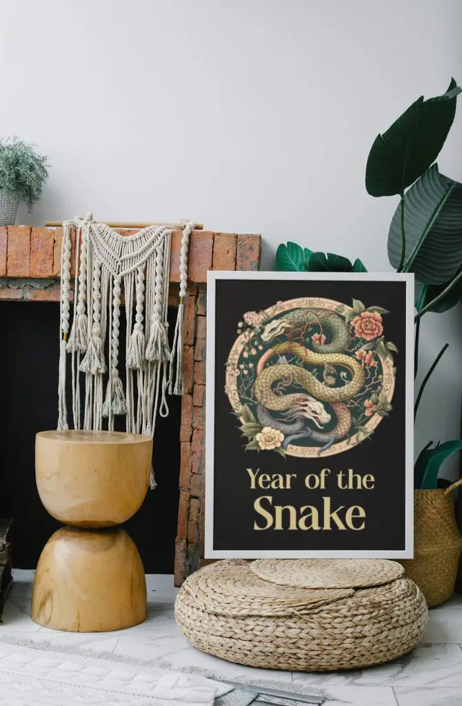 Year of the Snake Posters - Zodiac Fusion