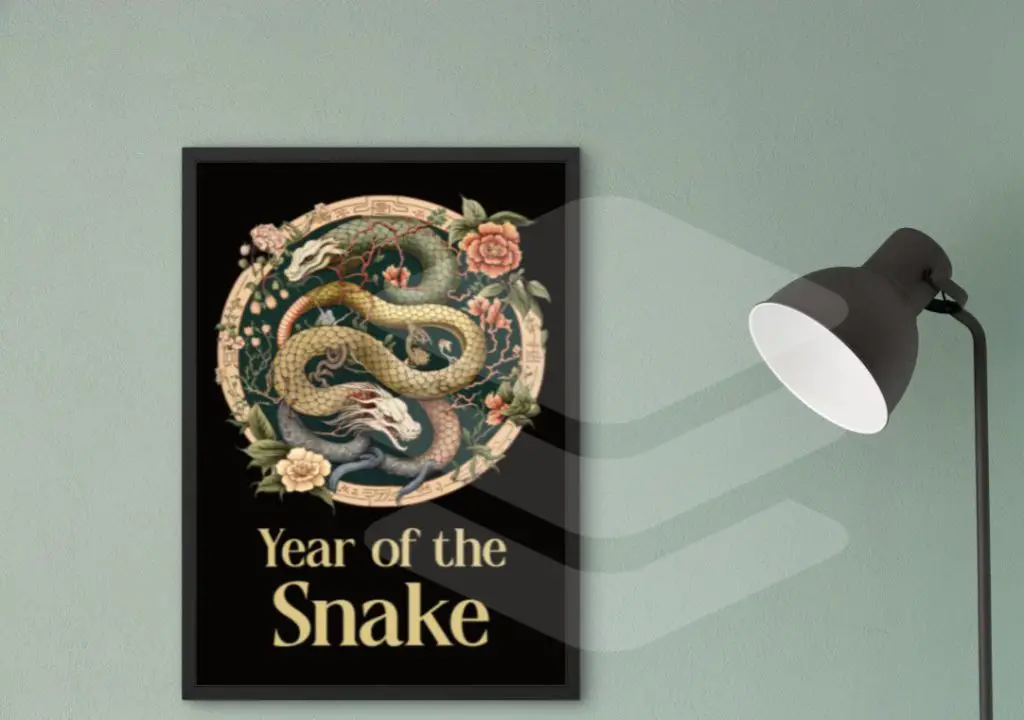 Year of the Snake Posters - Zodiac Fusion