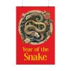 Year of the Snake Red Posters - Zodiac Fusion