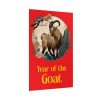 Year of the Goat Red Posters - Zodiac Fusion